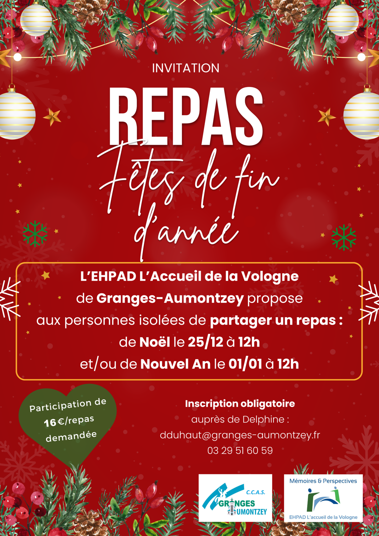 Repas de fin d'année - Granges-Aumontzey